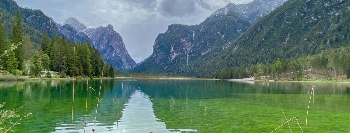 Toblacher See Rundweg- Wanderung in den Dolomiten